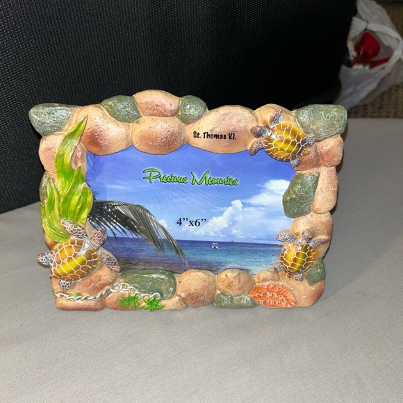Accents | St Thomas Virgin Island Sea Turtle Theme 4x6 Photo Frame ...